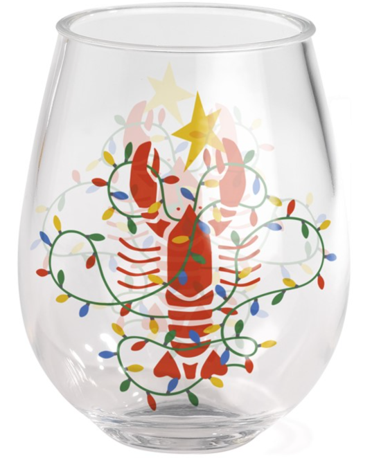 Acrylic Wine Tumbler - Lobster Lights – Kate Nelligan