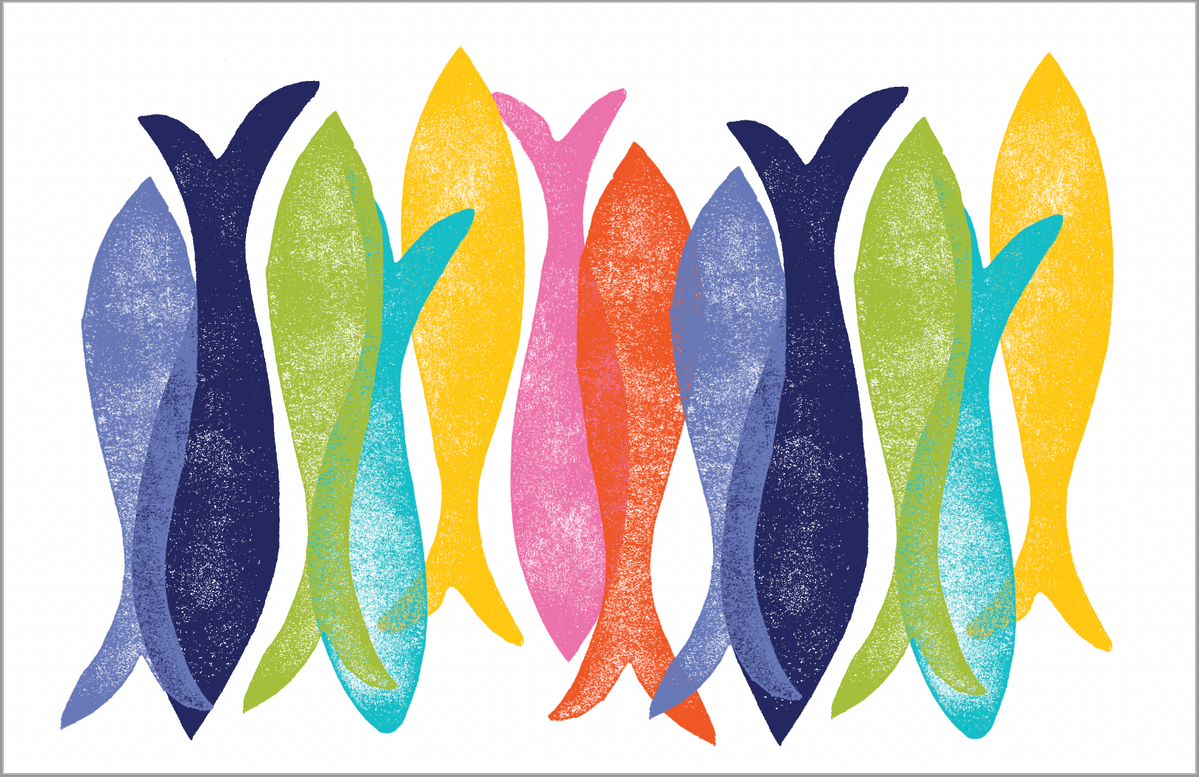 Fiesta Fish Vinyl Placemat – Kate Nelligan